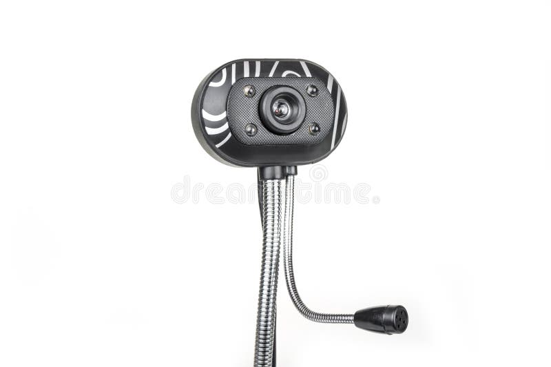 USB Camera and Microphone for Computer or Laptop Stock Image - Image of ...