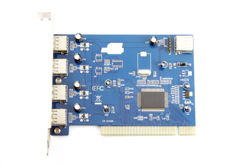 USB Card Computer Equipment Circuit Board. Stock Image - Image of ...