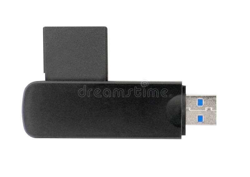 USB Card Reader Isolated on White Stock Image - Image of hightech ...