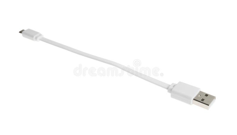 USB Charge Cable Isolated. Modern Technology Stock Photo - Image of ...