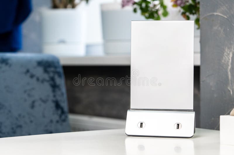 Usb Charger Battery for Device on Table in Cafe Close Up Stock Photo ...