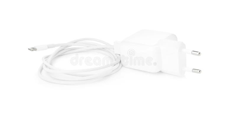 USB Charger Isolated. Modern Technology Stock Photo - Image of plug ...