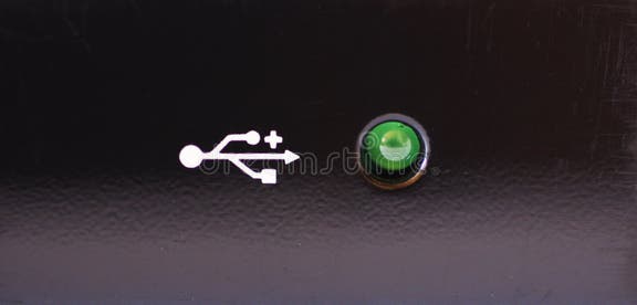 Usb check light stock image. Image of diode, cable, black - 15037925