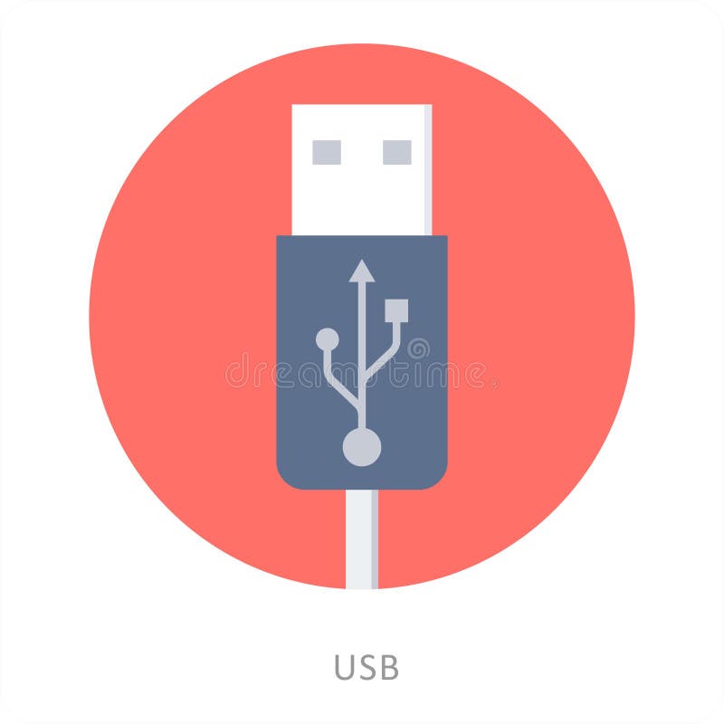 USB stock vector. Illustration of design, vector, technology - 264950914