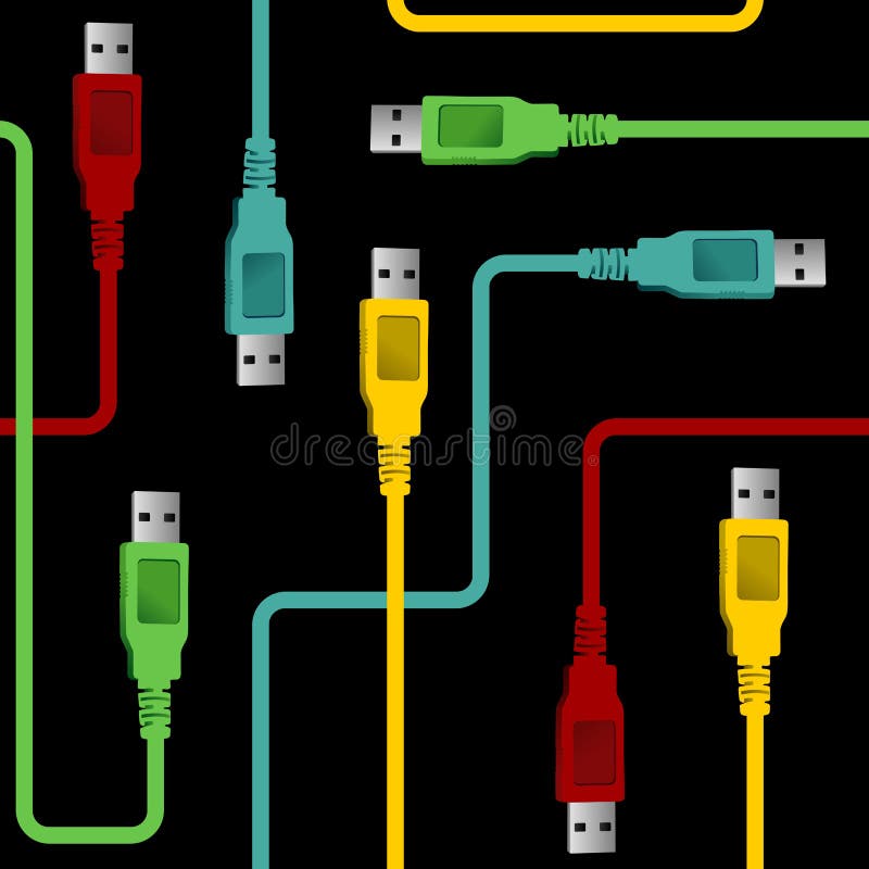 USB communication pattern stock vector. Illustration of modem - 22354587