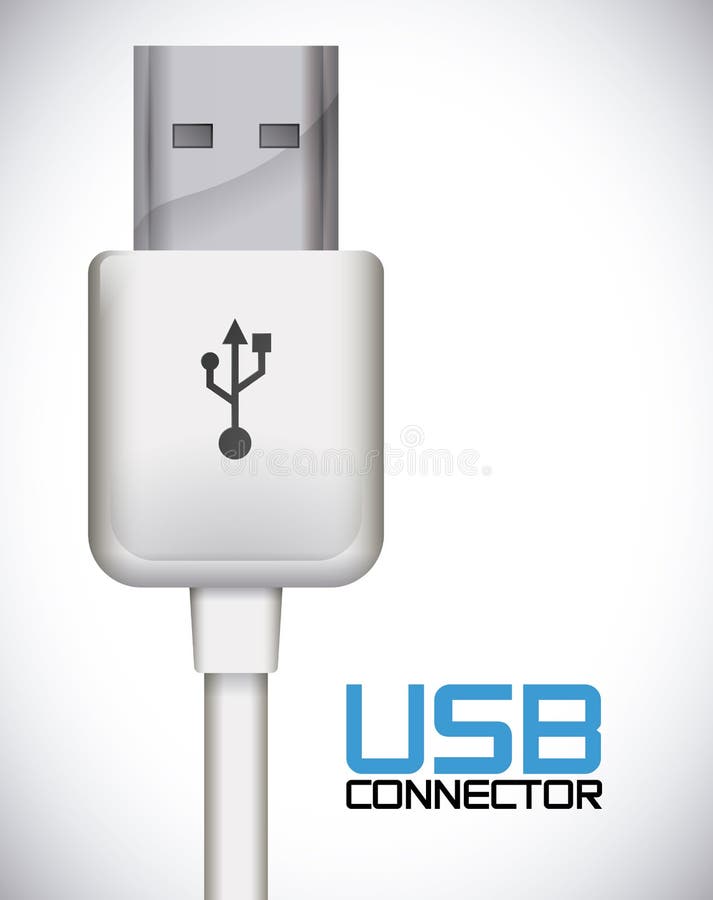 Usb Connection Design Vector Illustration Eps10 Graphic Stock Vector ...