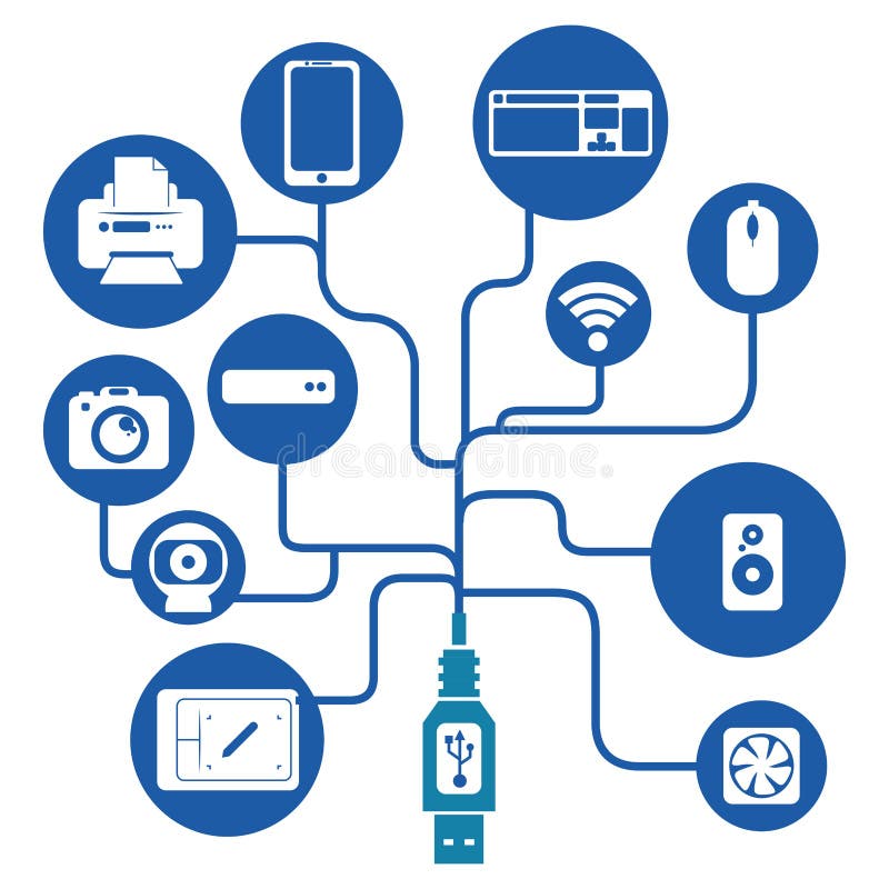 Usb Connection Design Vector Illustration Eps10 Graphic Stock Vector ...