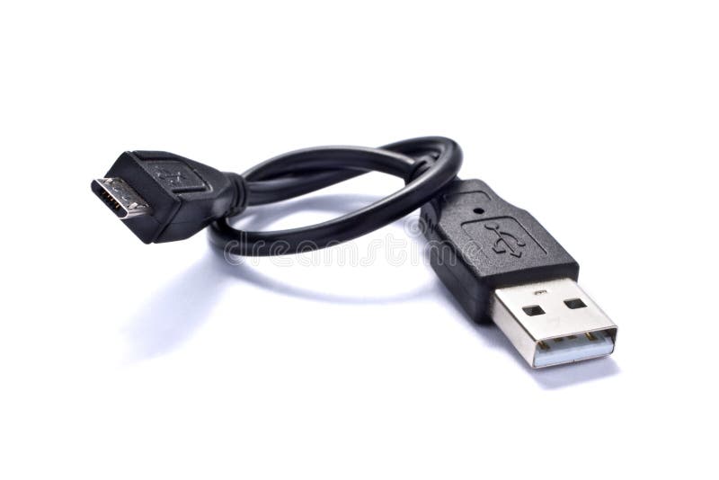 USB Connection To Micro-USB Stock Photo - Image of mobile, phone: 53068688