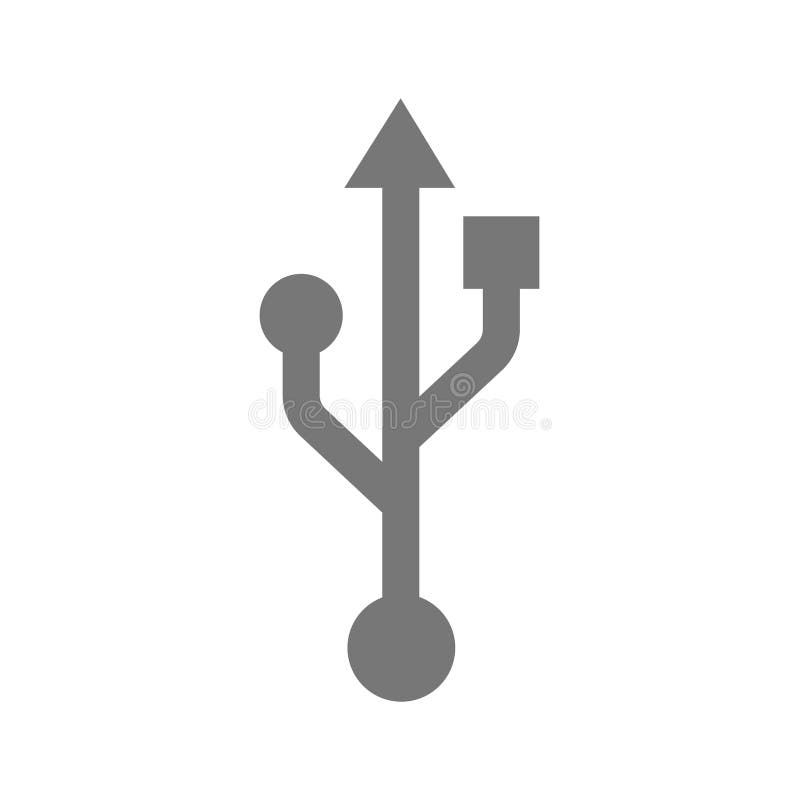 Usb connection vector icon stock vector. Illustration of vector - 330356312
