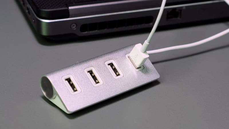 USB Connector with Many Cable is Included on Table. Stock Photo - Image ...