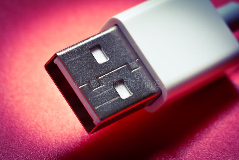 USB connector for PC stock photo. Image of electricity - 53100946