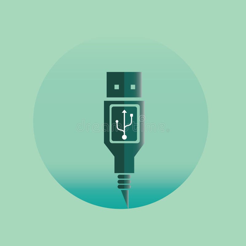 Usb Connector. Vector Illustration Decorative Design Stock Vector ...