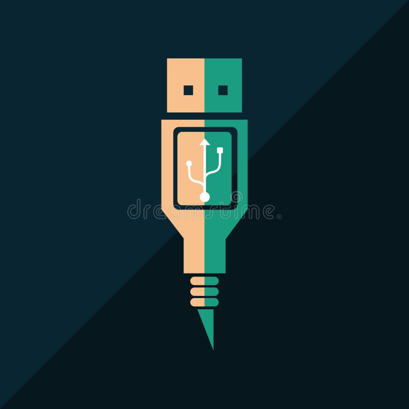 Usb Connector. Vector Illustration Decorative Design Stock Vector ...
