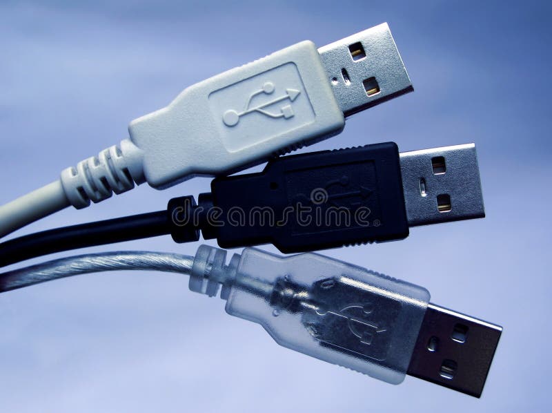 USB connectors stock image. Image of blue, communication - 4706481