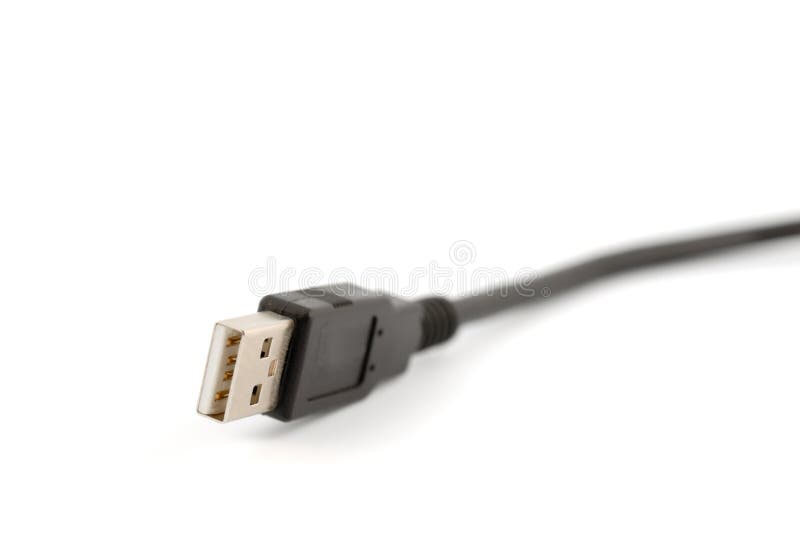 USB connectors, cable. stock photo. Image of close, connection - 10878450