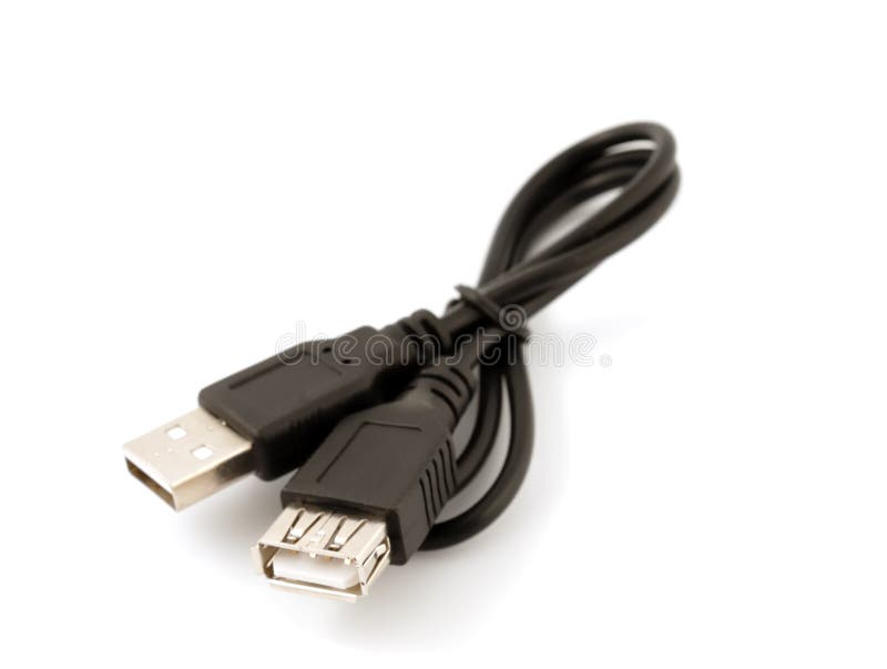 USB connectors, cable. stock image. Image of hardware - 12748699