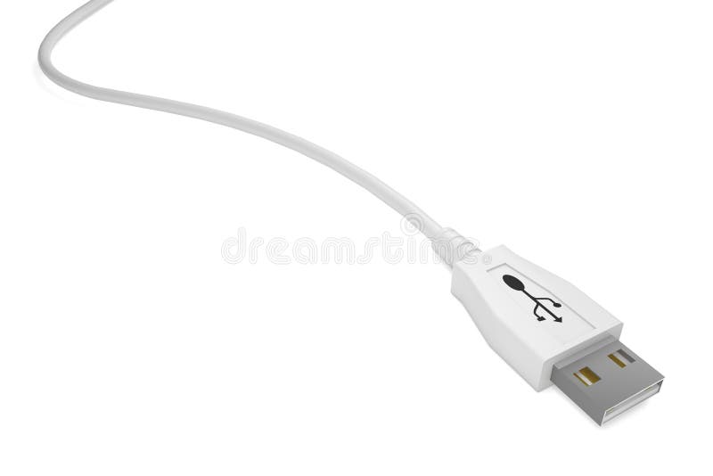 USB data cable stock illustration. Illustration of black - 28595904