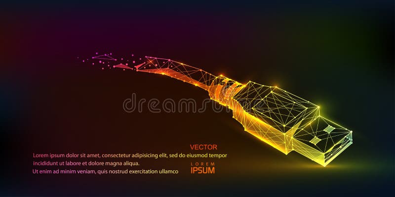 USB Data Cable .Technological Concept .Computer Wire.Vector ...