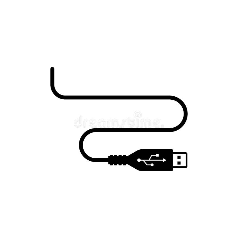 USB Data Transfer,cable Icon Logo Vector Template Stock Illustration ...