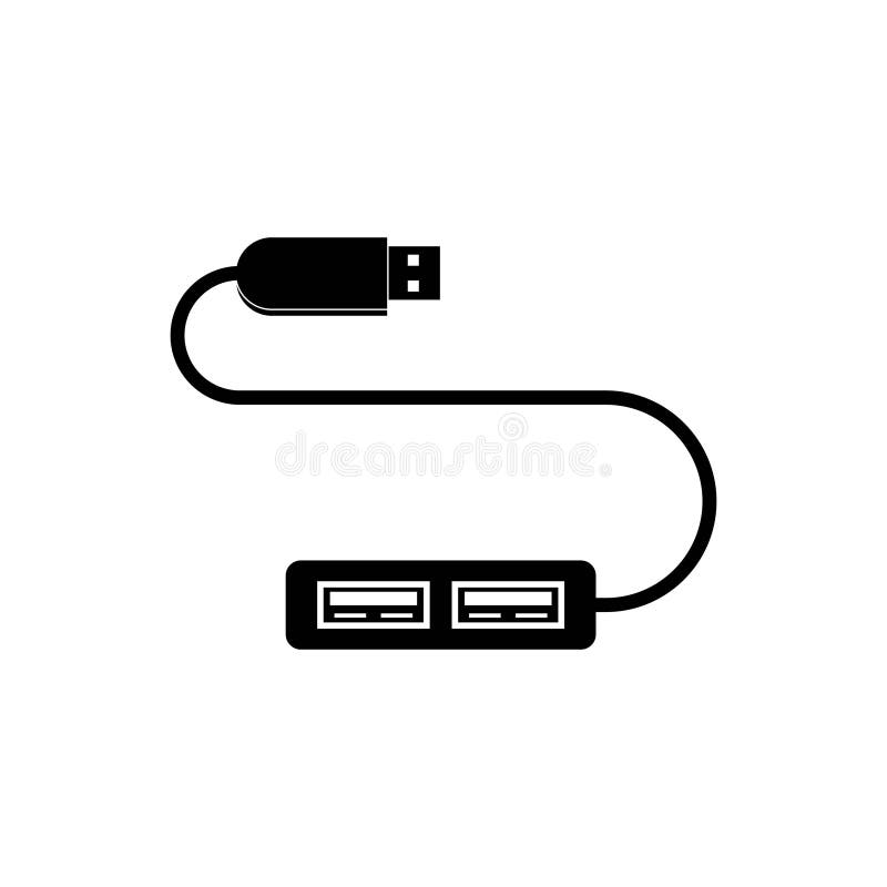 USB Data Transfer,cable Icon Logo Vector Template Stock Illustration ...