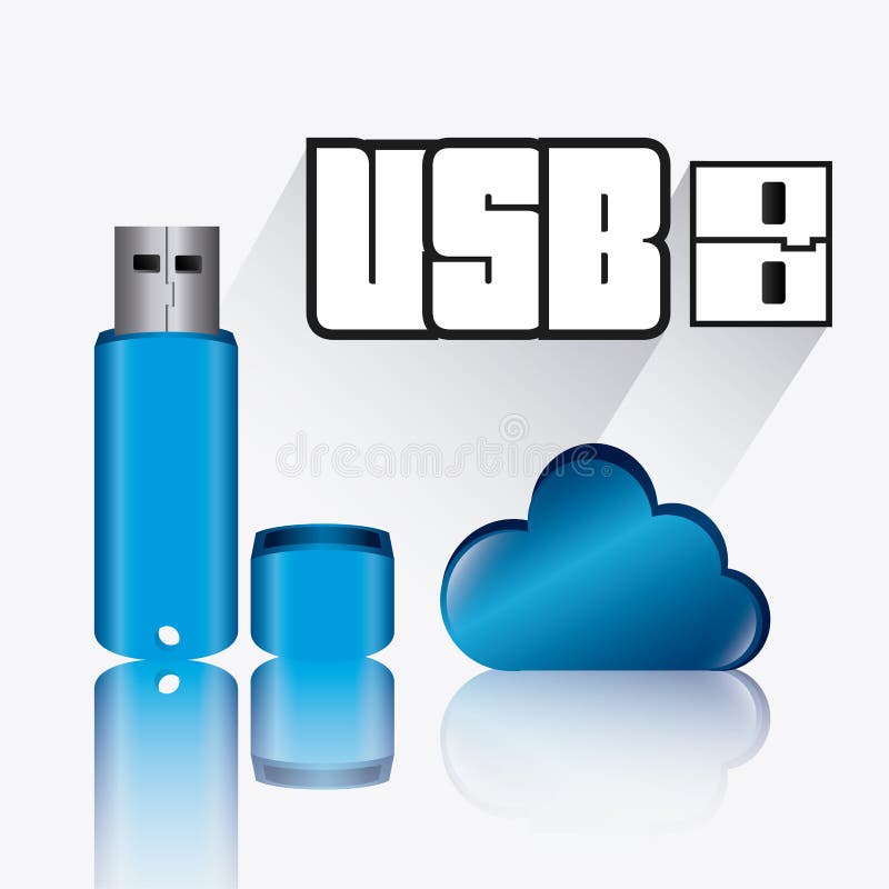 USB design. stock illustration. Illustration of communication - 62253645