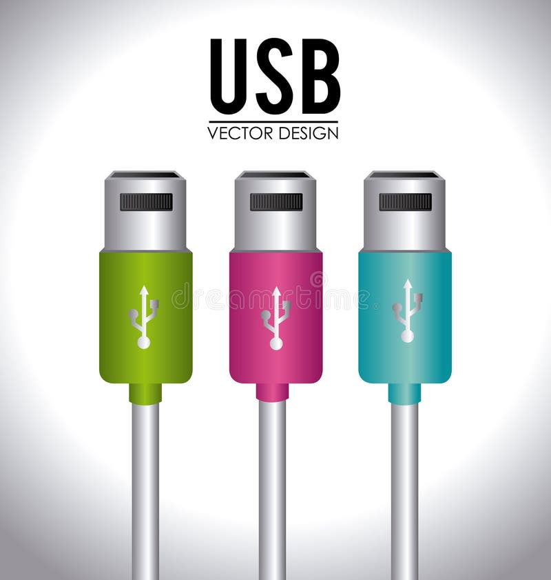 USB design stock vector. Illustration of element, equipment - 46114882