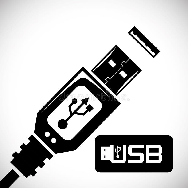 USB digital design stock vector. Illustration of power - 58663796