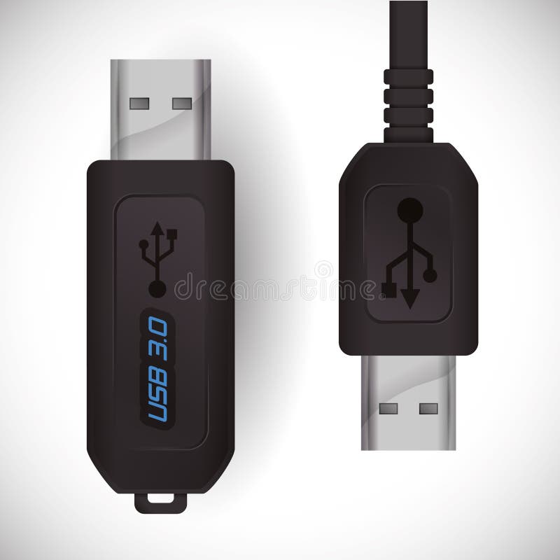 USB digital design stock vector. Illustration of storage - 58663928