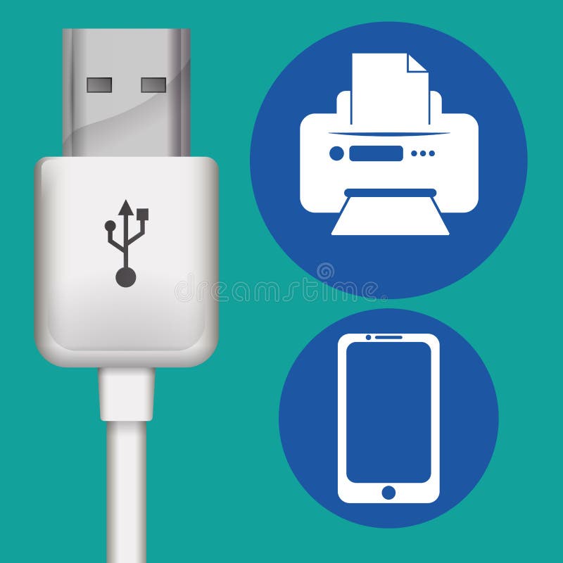 USB digital design stock vector. Illustration of file - 58664123