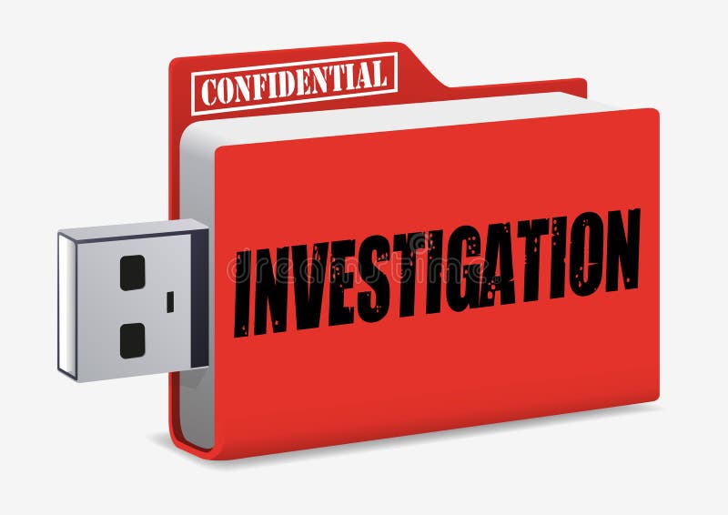 A USB Key Containing the Confidential File of an Investigation Stock ...