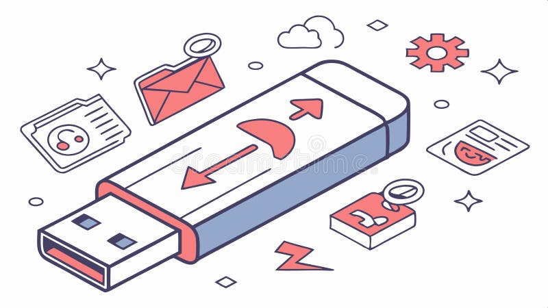 USB Drive, Data Storage and Portable Memory Vector Design Generative AI ...