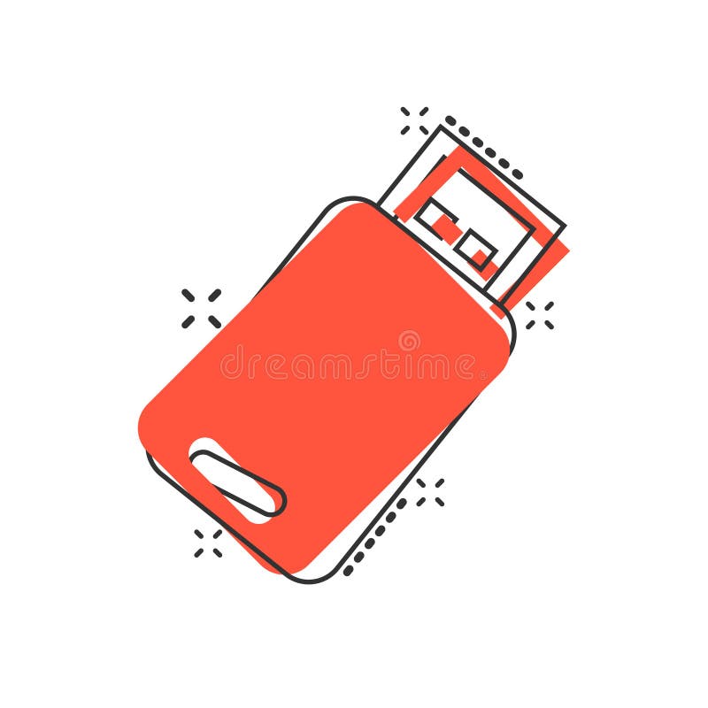 Usb Flash Drive Cartoon Icon Stock Illustrations – 710 Usb Flash Drive ...
