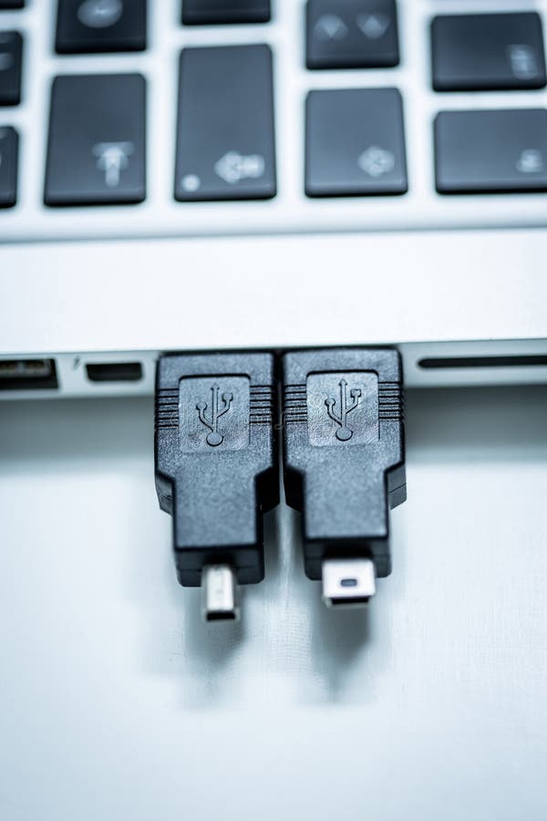 USB Drives Connected To Computer Stock Photo - Image of device ...