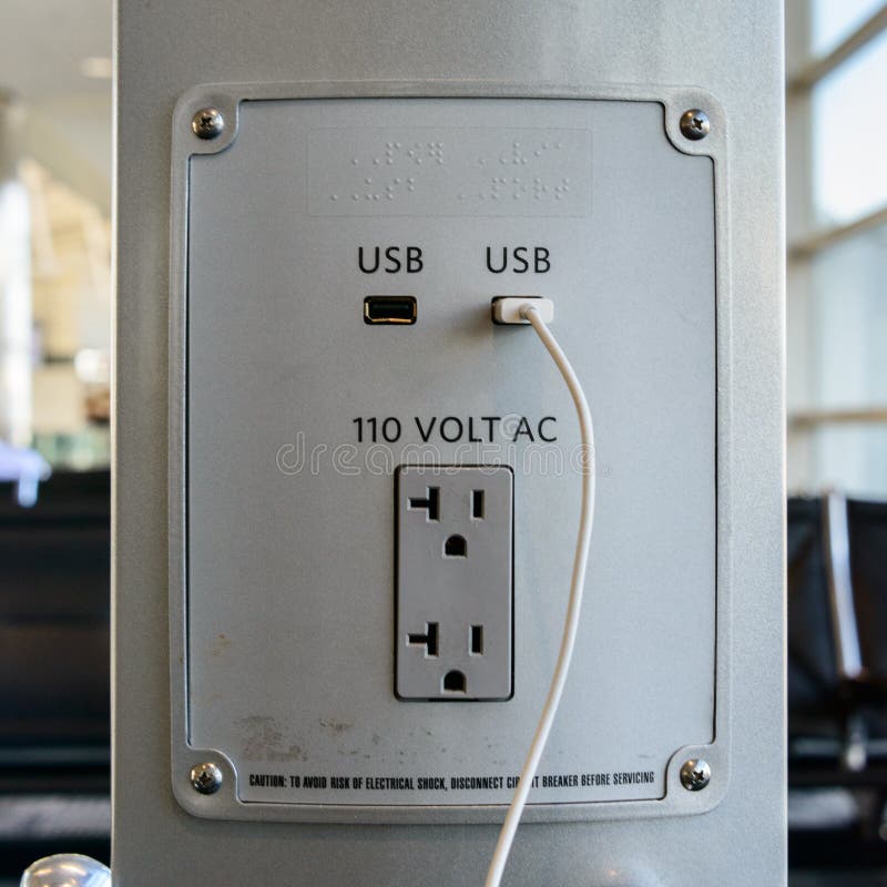 USB and Electric Plug stock image. Image of communication - 40120423