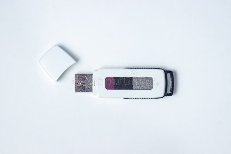 USB Flash Card on a White Background. Information Carrier. Modern ...