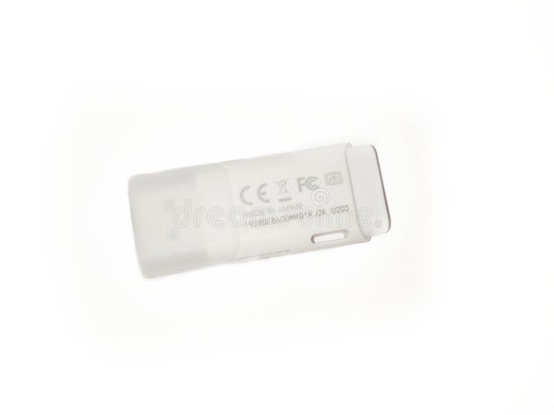 USB Flash Disk Isolated on White Background Stock Photo - Image of ...