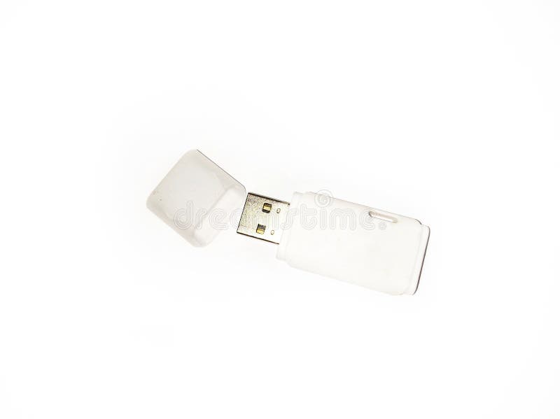 USB Flash Disk Isolated on White Background Stock Image - Image of ...