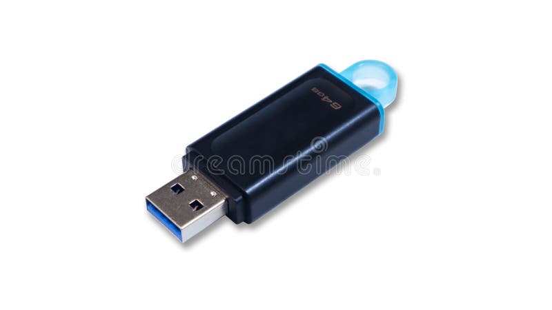 USB Flash Disk for Storing Data with a White Background Stock Photo ...