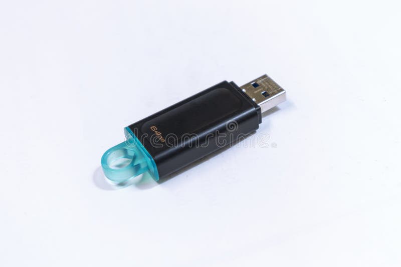 USB Flash Disk for Storing Data with a White Background Stock Photo ...