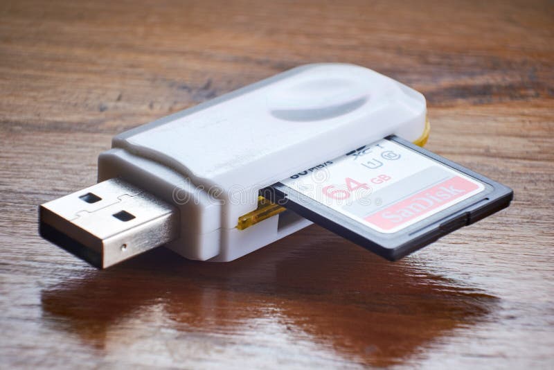 USB Flash Drive with Adapter and SD Memory Editorial Photography ...