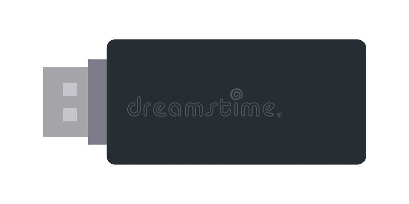 USB Flash Drive Vector Flat Isolated Stock Vector - Illustration of ...