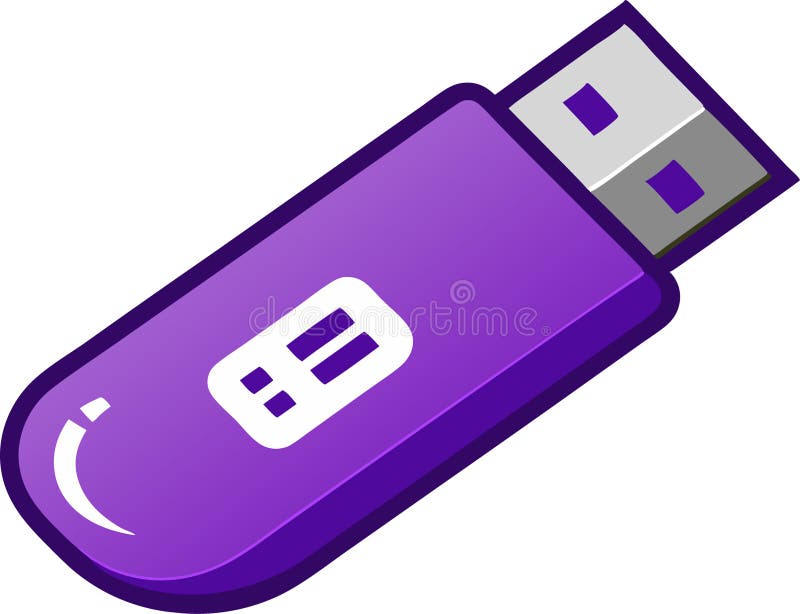 USB Flash Drive Brand with a Capacity of 8 Giga Bites on a White ...