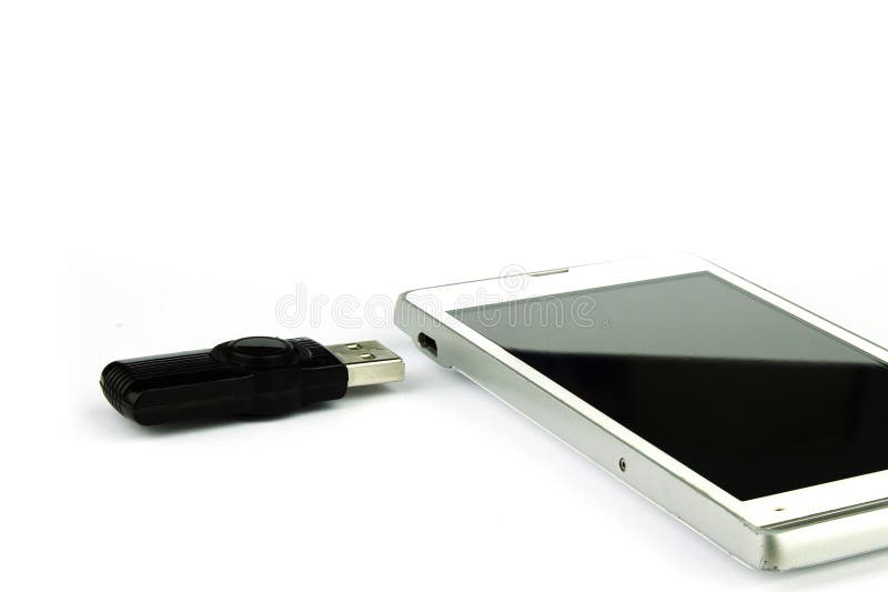 Usb Flash Drive Can Use Smartphone Stock Image - Image of drive ...