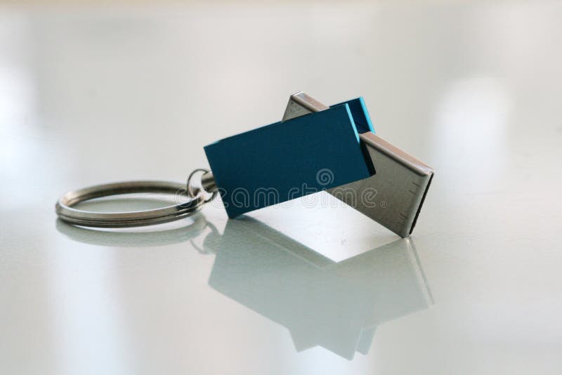 USB Flash Drive Closeup on Reflective Background Stock Image - Image of ...
