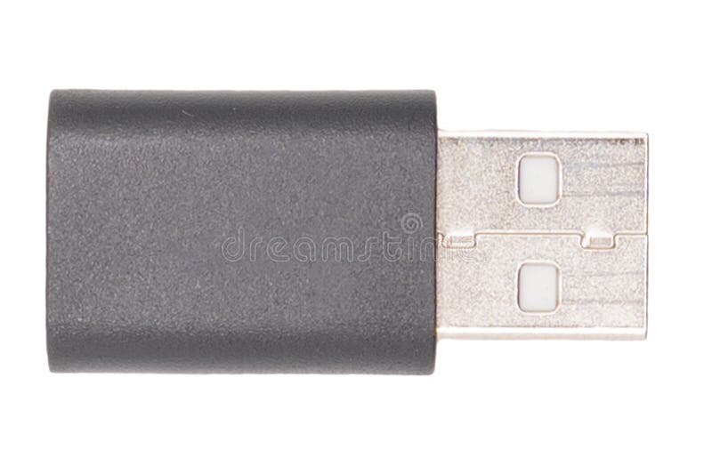 Usb Flash Drive. Computer Usb and Usb-c Adapter Stock Image ...
