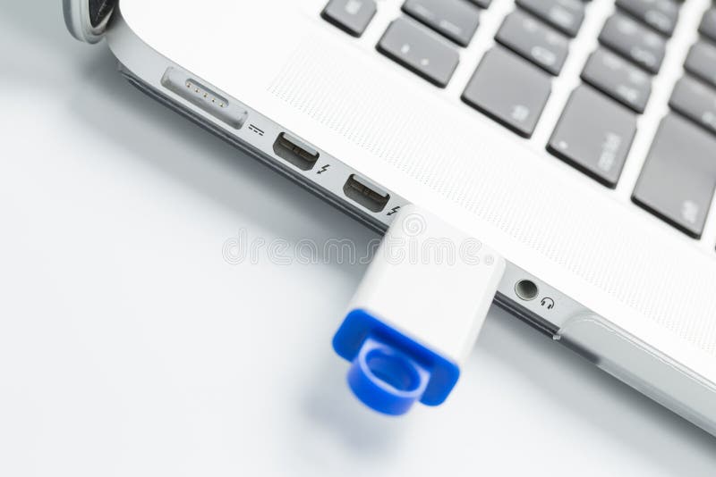 USB Flash Drive Connect To Computer Stock Image - Image of device ...