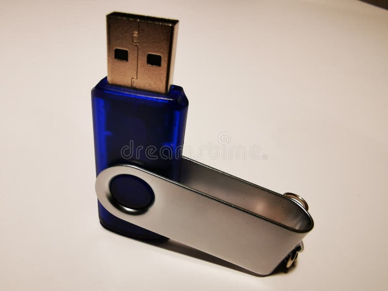 Usb Flash Drive Data Rescue and Recovery Stock Photo - Image of silver ...