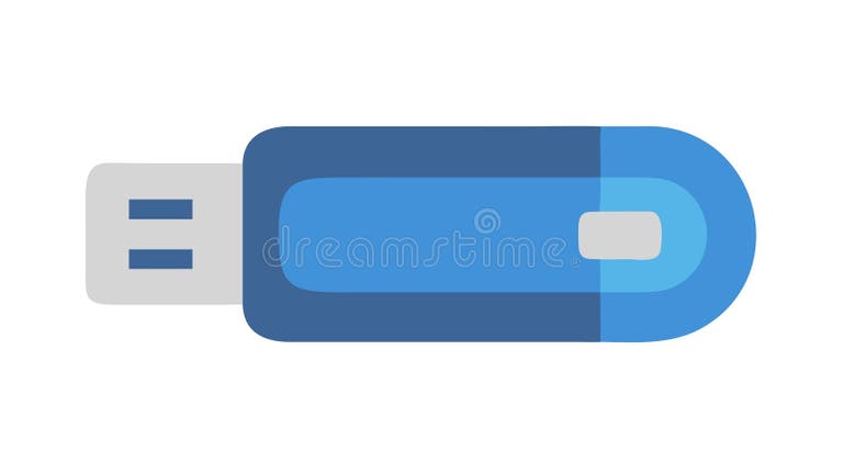 USB Flash Drive, Data Storage Device Icon, Vector Design Generative AI ...