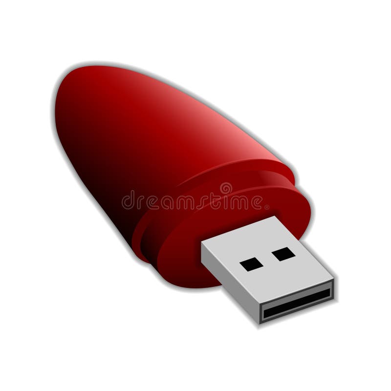 Usb Flash Drive Download or Save Icon Personal Computer Component Stock ...