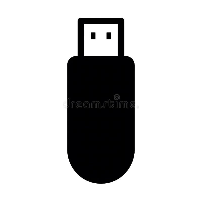 USB Flash Drive Flat Icon Minimalist Vector Illustration, Perfect for Web, Mobile, App, UI ...